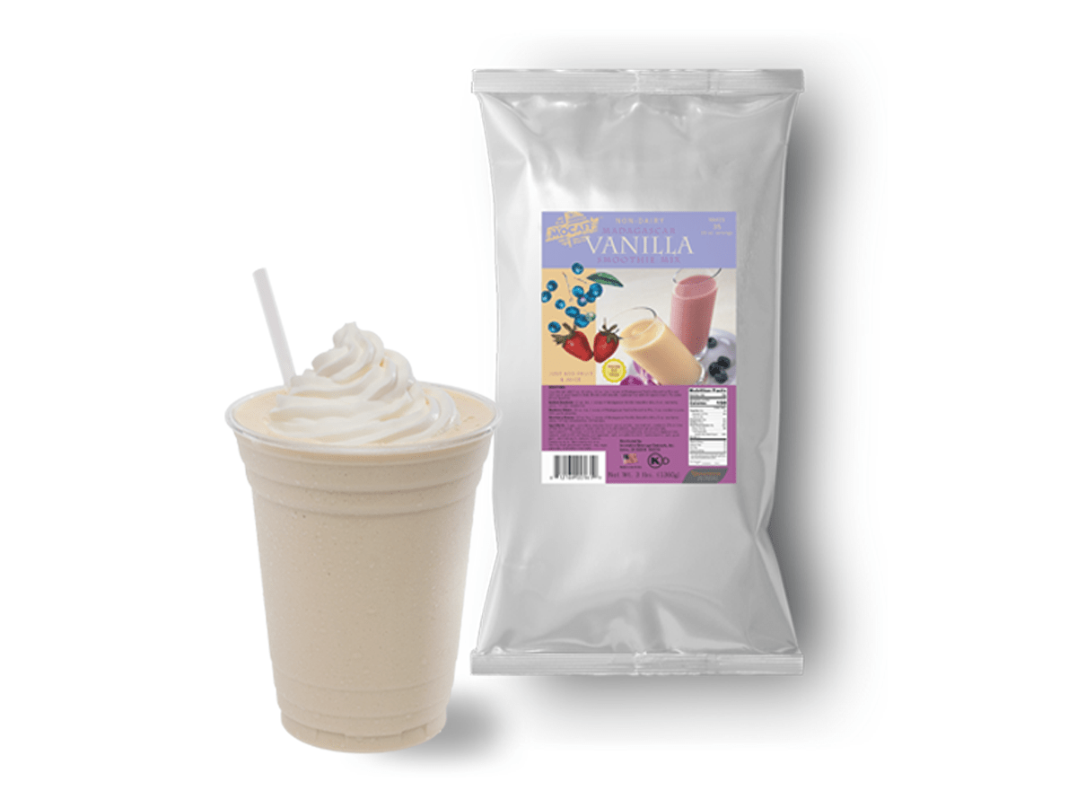MOCAFE™ Non-Dairy Madagascar Vanilla Base - 4 - 3lb bags - IBEV Concepts